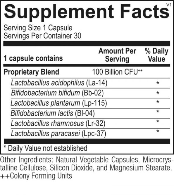 Ortho Molecular: Ortho Biotic 100 | Probiotic Supplement | Thriverxs